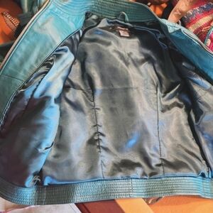 Arden B | Jackets & Coats | Arden B Teal Turquoise Lambskin Leather ...